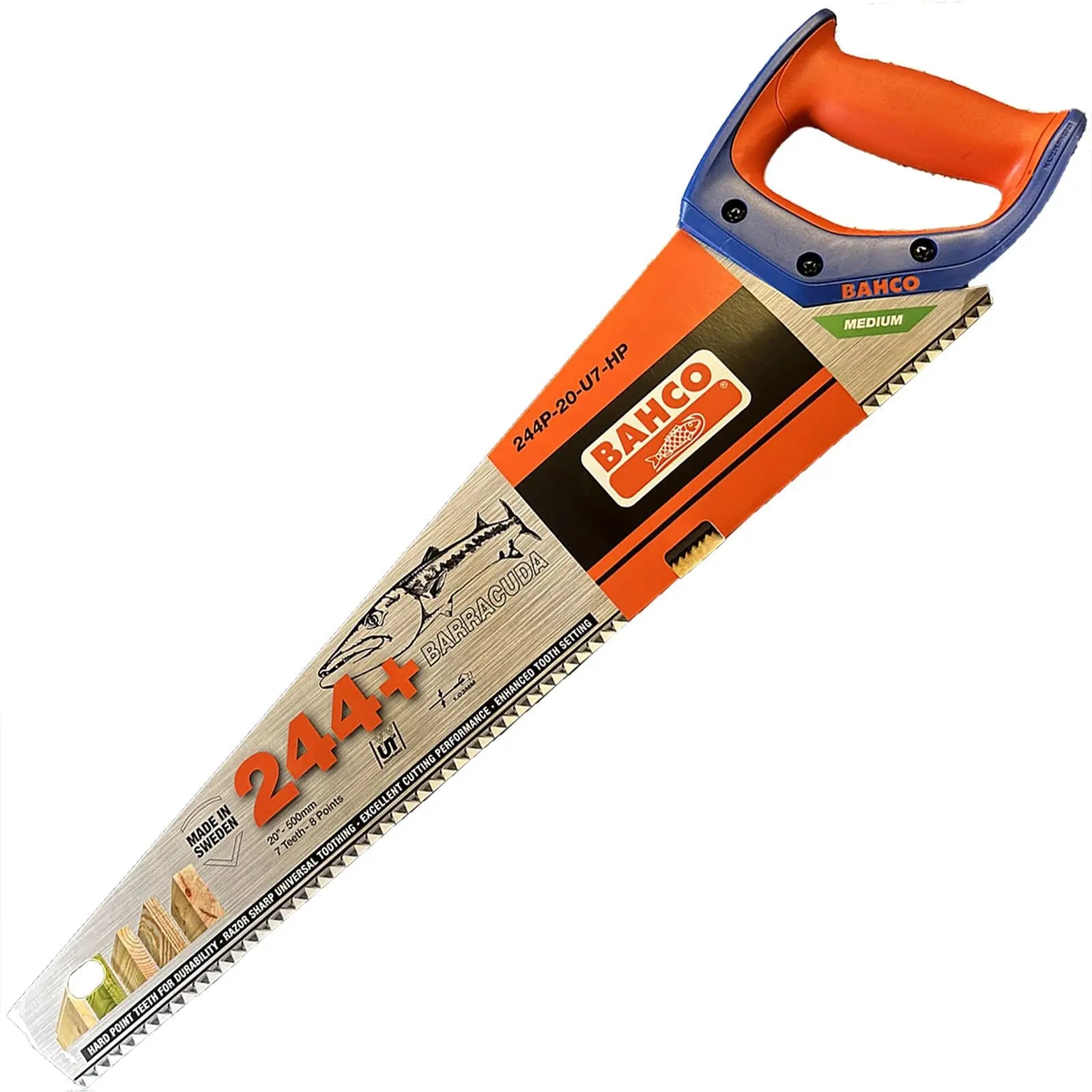 Bahco 244+ 20" Barracuda Hand Saw 7 TPI - White Rose Tools