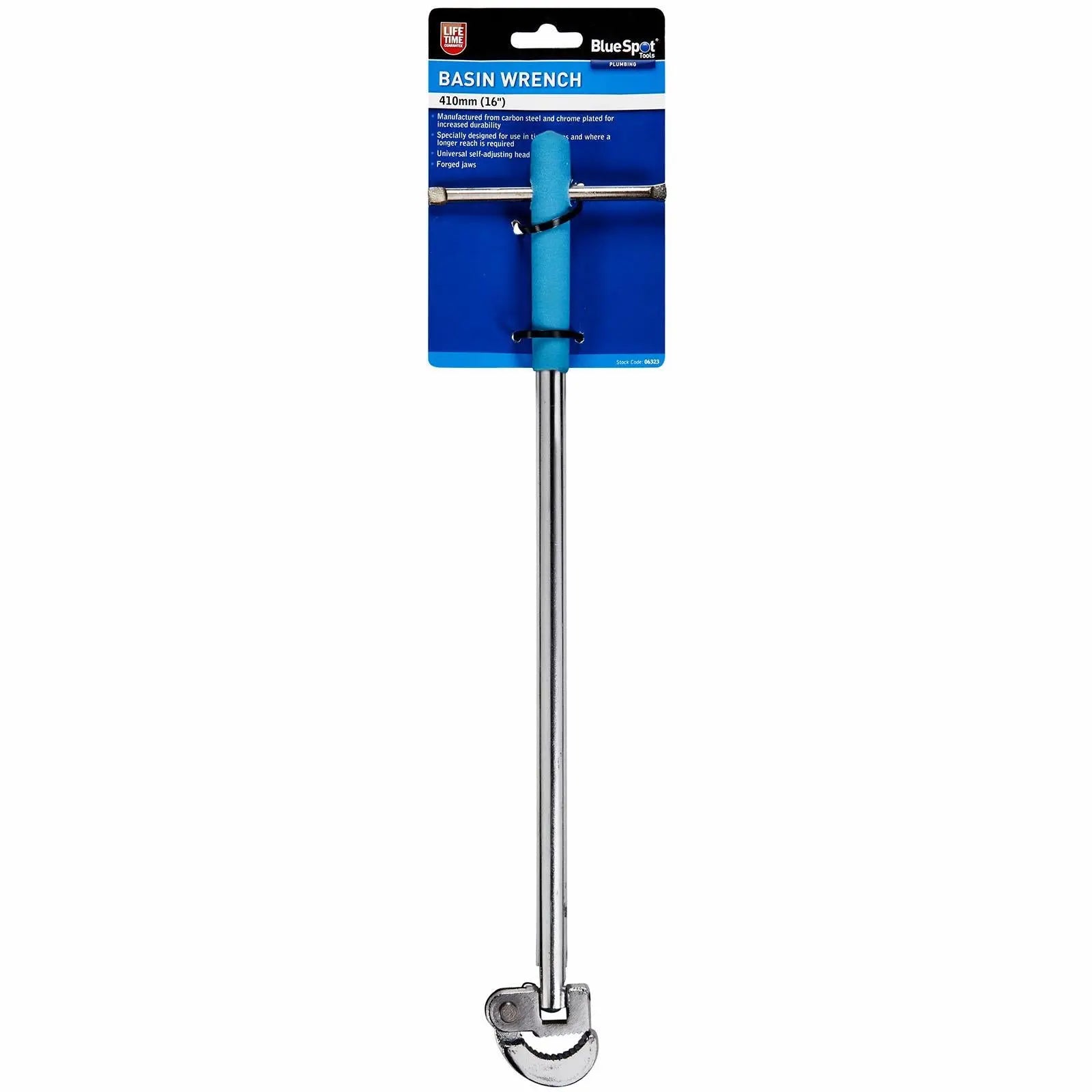 BlueSpot Basin Wrench 410mm (16") - White Rose Tools