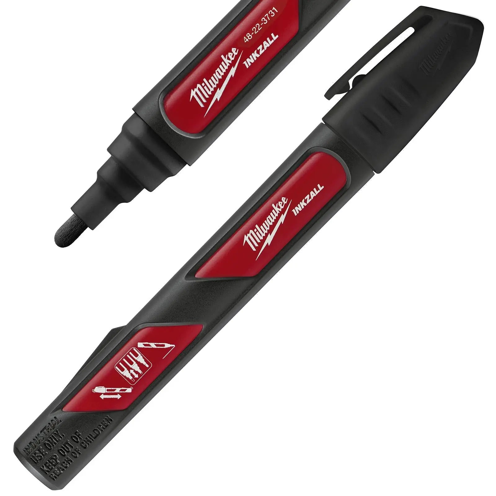 Milwaukee INKZALL Liquid Paint Marker Pen Black - White Rose Tools