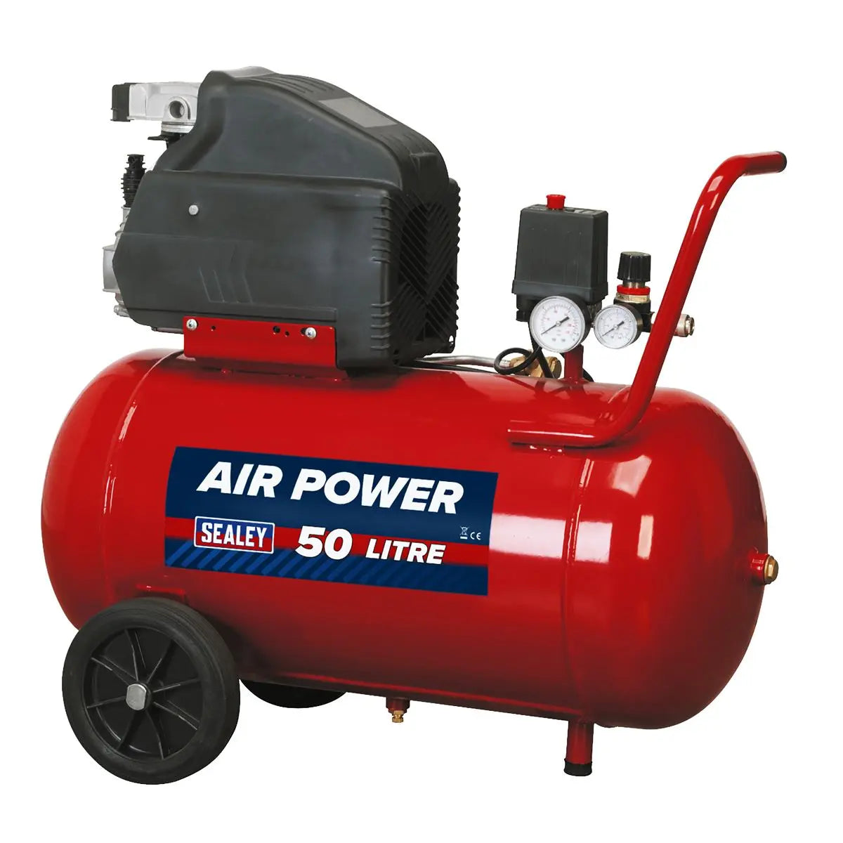 Sealey Air Compressor 50L Direct Drive 2hp - White Rose Tools