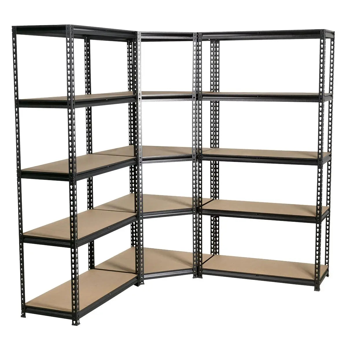 Sealey Corner Racking Unit with 5 Shelves - Set of 3