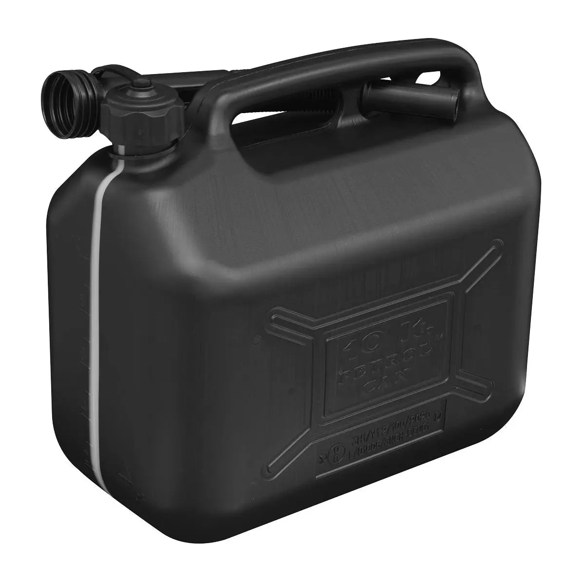 Sealey Fuel Can 10L - Black - White Rose Tools