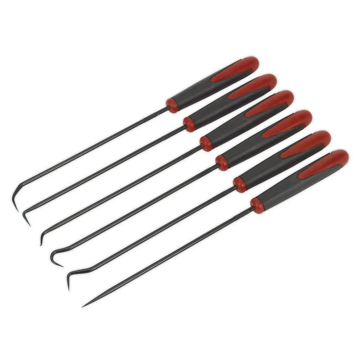 Sealey Hook and Pick Set Extra Long 6 Piece - White Rose Tools