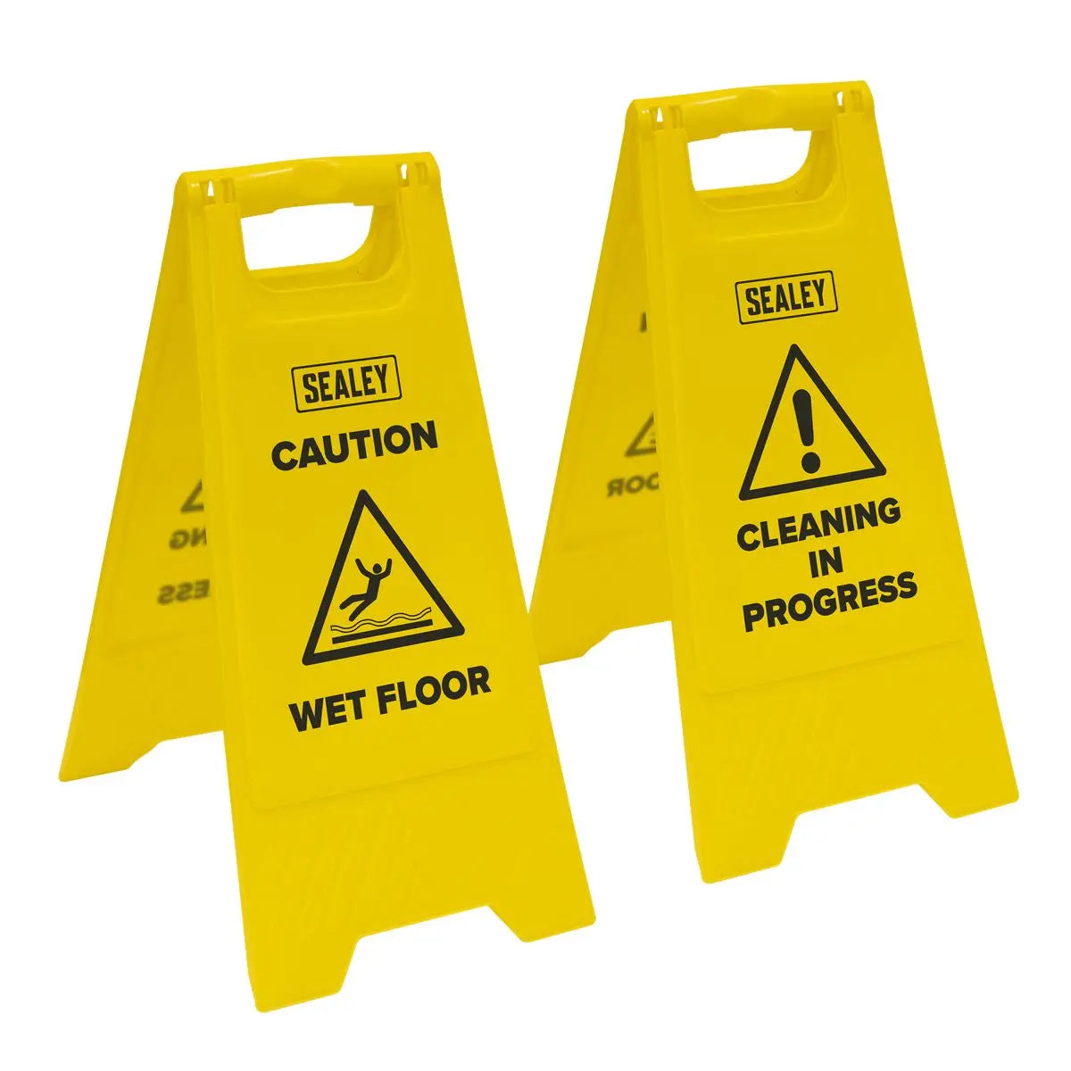 Sealey Wet Floor Signs - Pack of 2 - White Rose Tools
