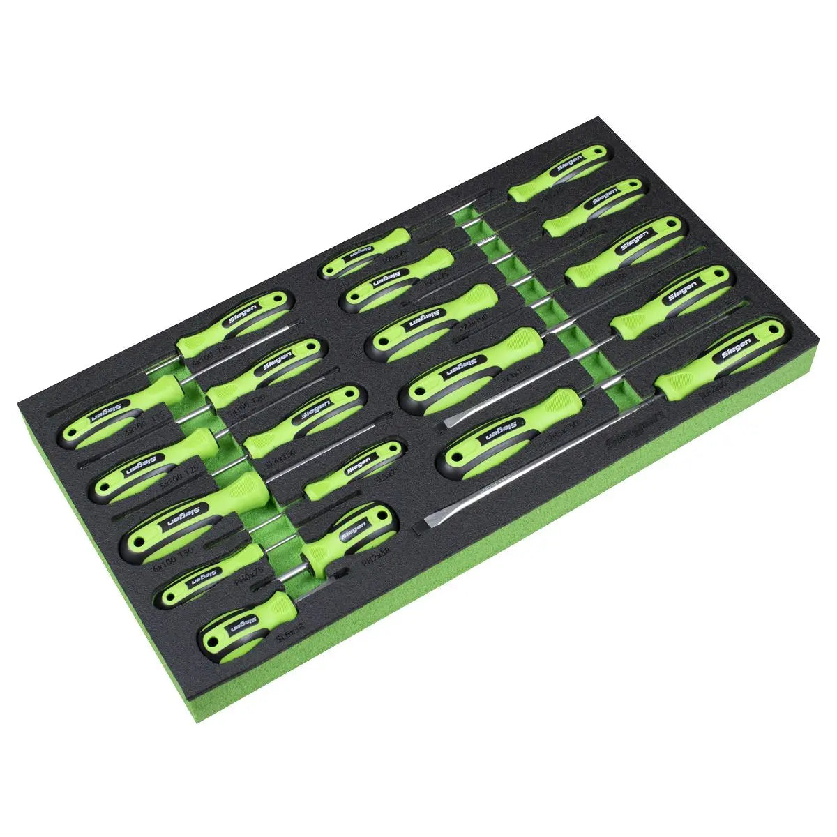 Siegen by Sealey Tool Tray with Screwdriver Set 20pc - White Rose