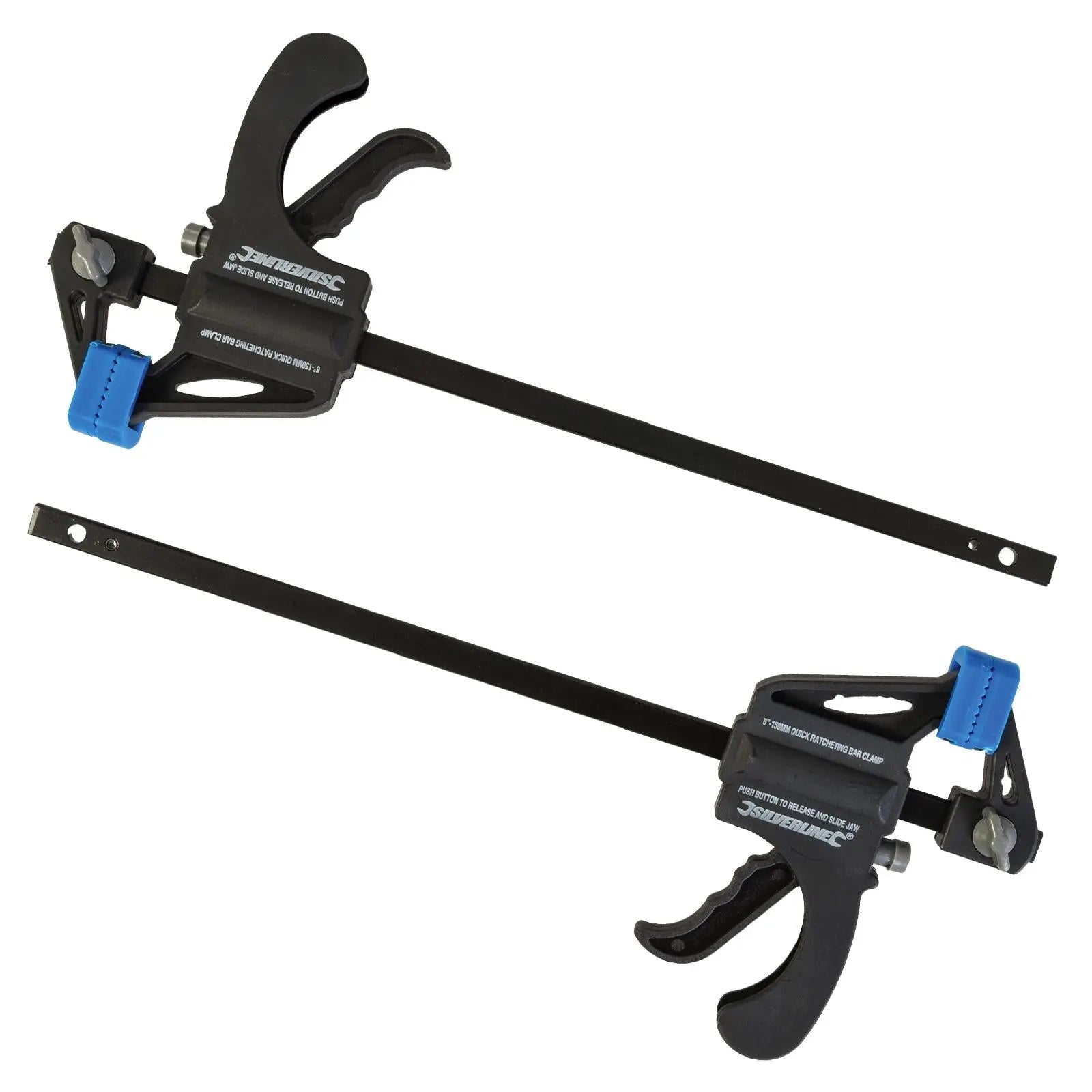 Silverline 2 Pack 150mm Mini Clamps - White Rose Tools