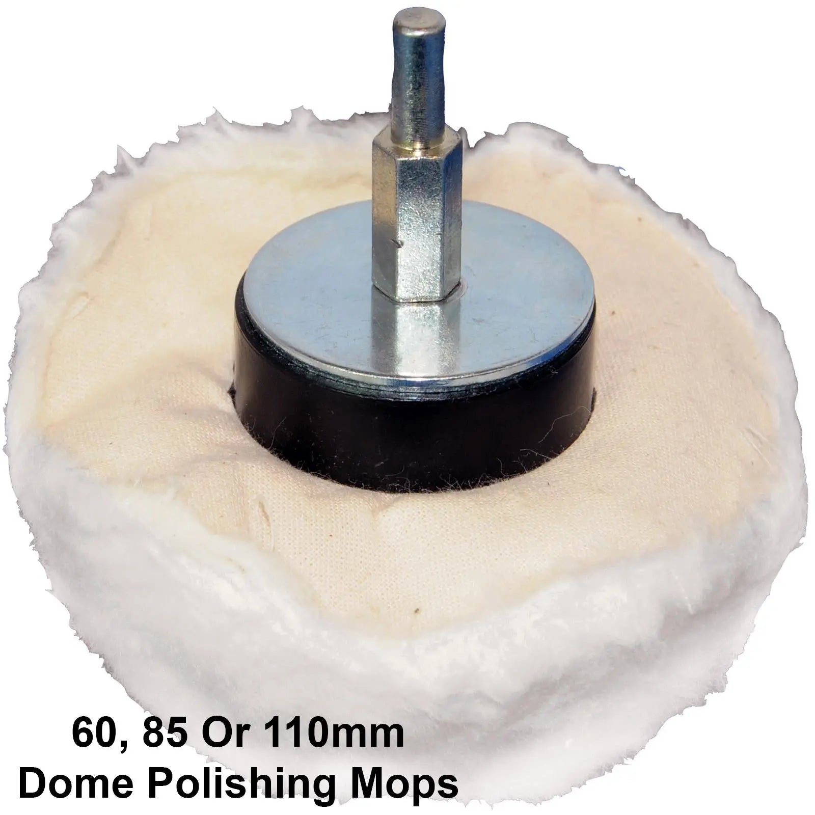 Silverline Dome Polishing Mops - White Rose Tools