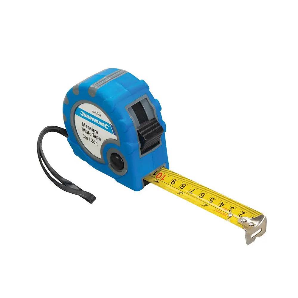 Silverline Measure Mate Tape 8m / 26ft x 25mm 675242