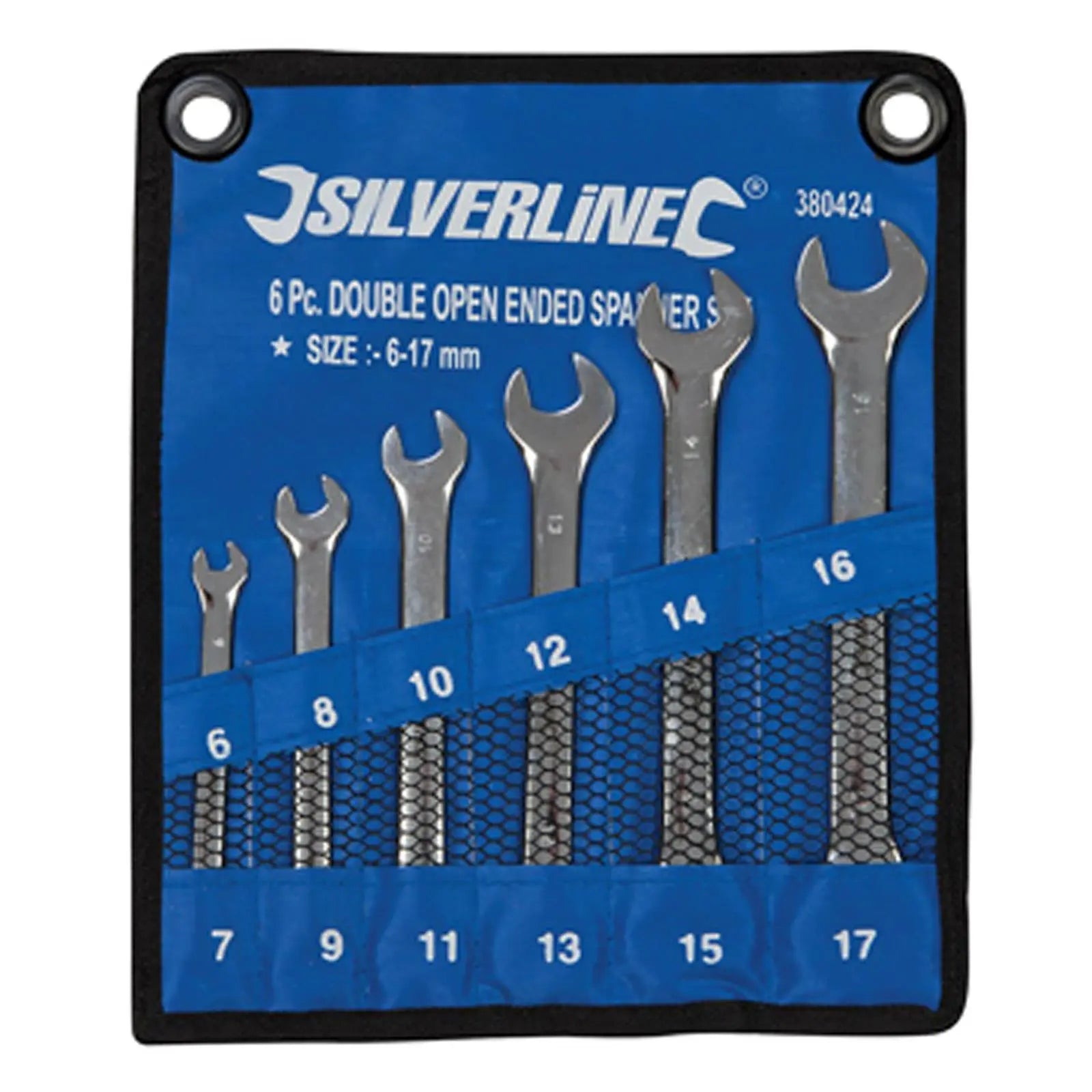 Silverline Open-Ended Spanner Set 6 Piece - White Rose Tools