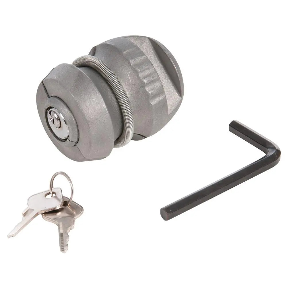 Silverline Trailer Hitch Lock 50mm Dia Ball Coupling 107667 - White