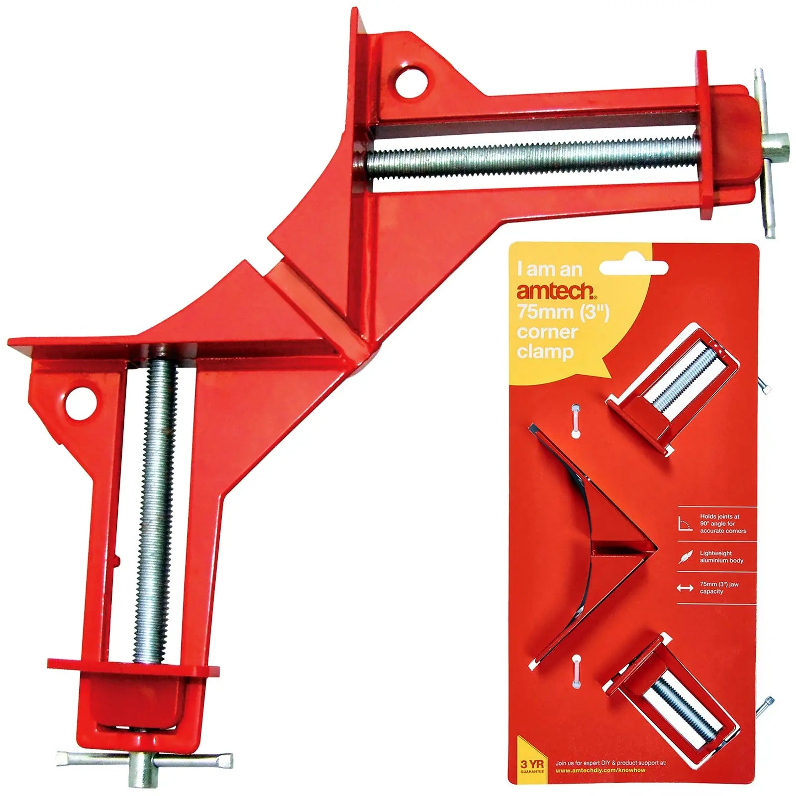 Amtech 75mm Corner Mitre Clamp - White Rose Tools